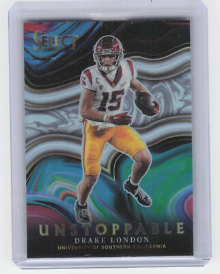2022 Select Draft Picks #US-DL Drake London RC Unstoppable Silver | eBay