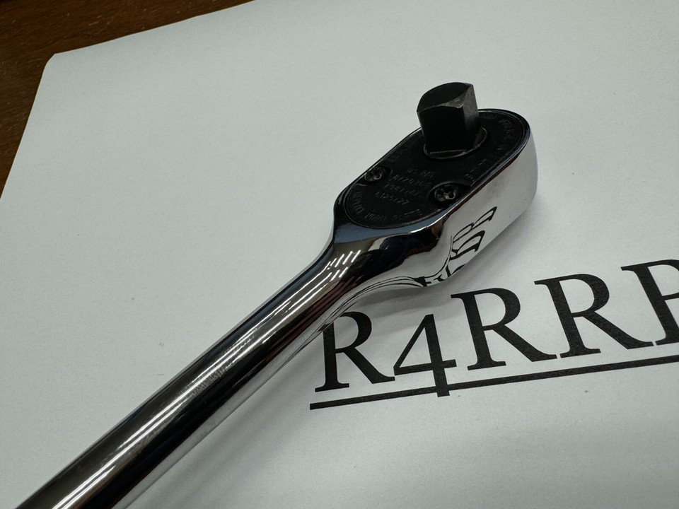 Snap-on Tools USA NEW 3/8" Drive RED Soft Grip LONG Fixed Head Ratchet ...