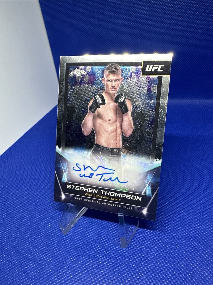 2024 Topps Chrome UFC Stephen Thompson UFC SIGNATURES AUTO/ AUTOGRAPH ...