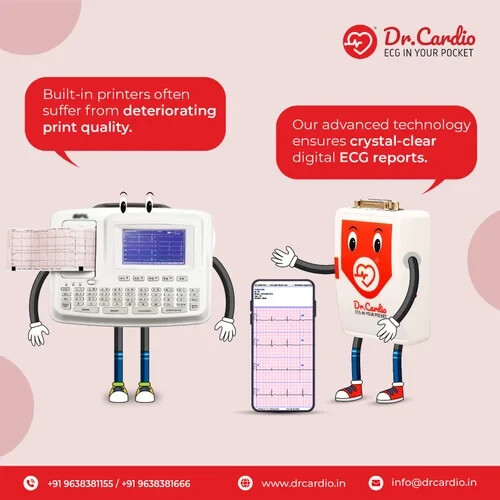25Hz Frequency ECG/EKG Portable 12 Lead Resting EKG ECG Machine with ...