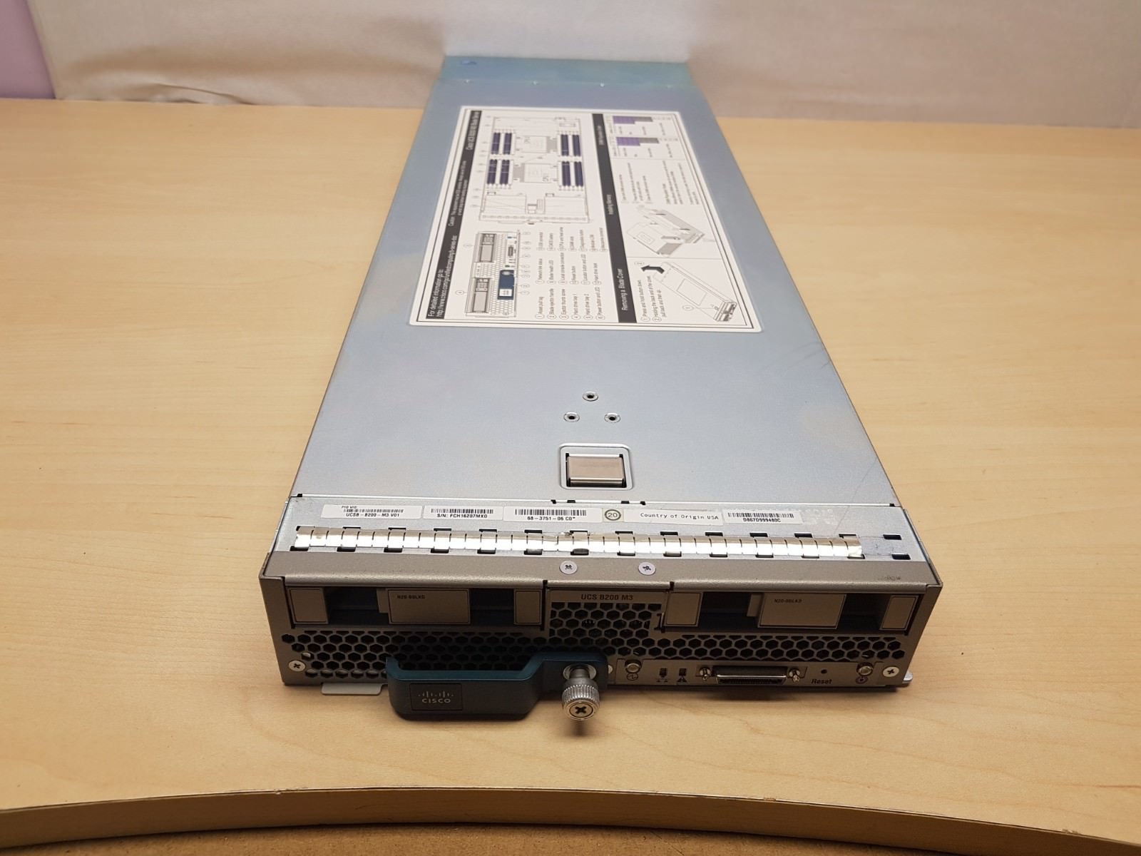 Cisco UCS B200 M3 Blade Server 16-Core 2.40GHz E5-2665 96GB RAM 2x ...