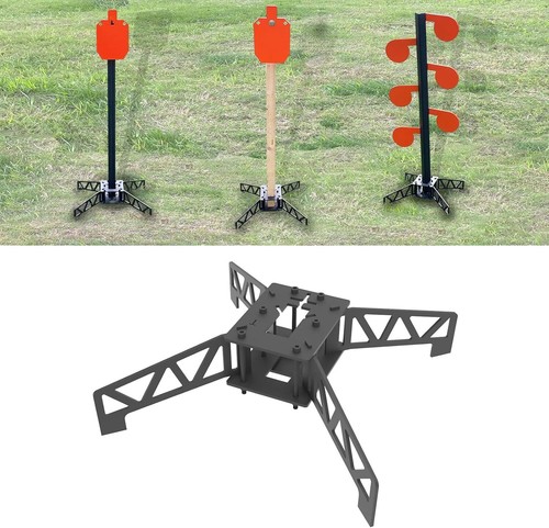 3-in-1 Steel Targets Stand Base, Suitable for 2x4 Wooden-Post, T-Post ...