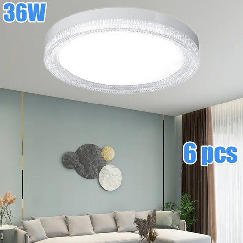 6X 9.06Inch 36W Recessed LED Ceiling Light Fixture Kitchen Round ...