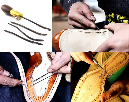 3pcs Needle Leather Craft Shoemaker Cobbler Sewing Stitching Hook Awl ...