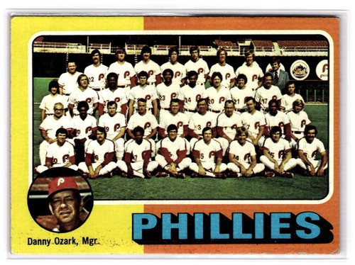 1975 Topps Vintage Baseball Philadelphia Phillies #46 Team Checklist | eBay
