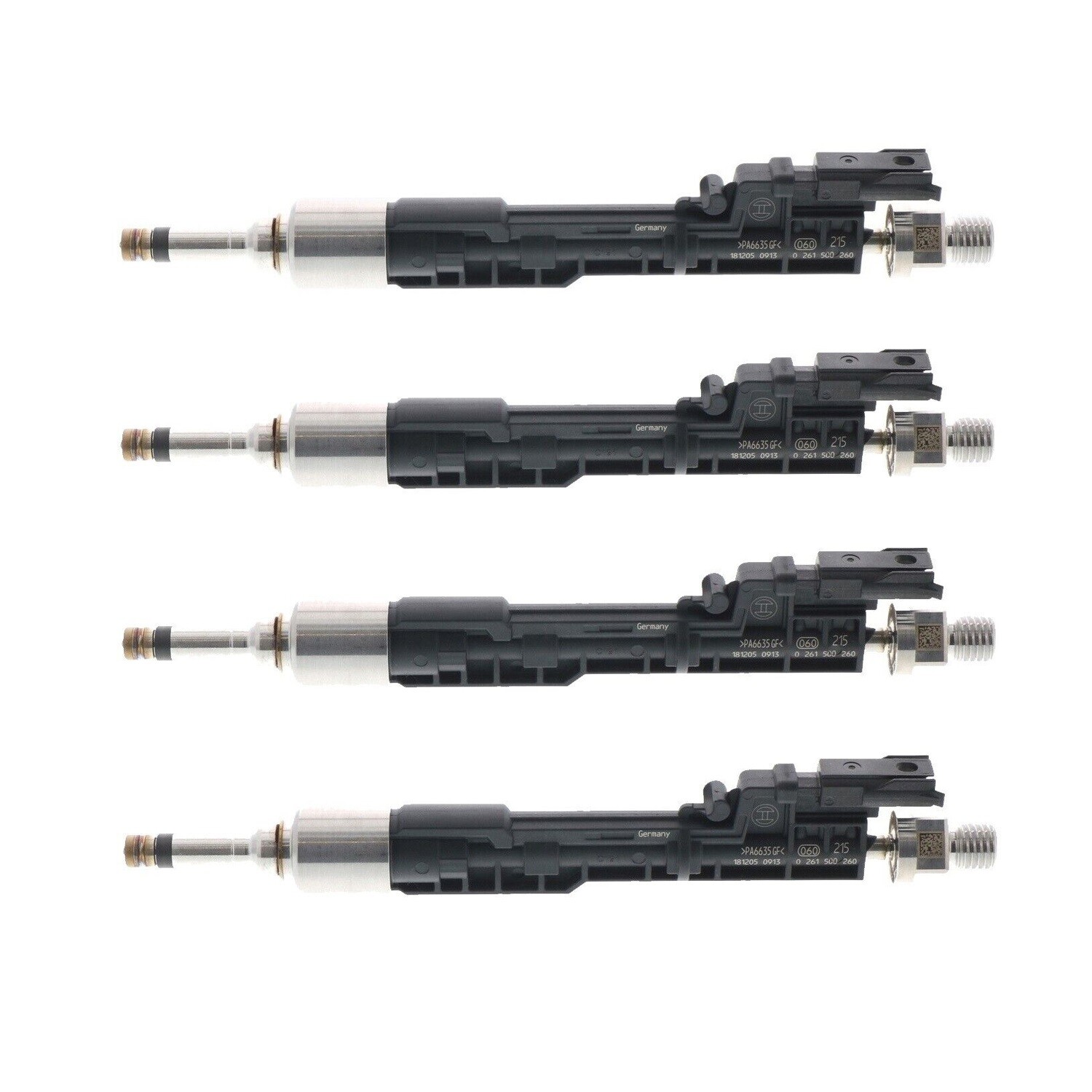 Bosch Set of 4 High-Pressure Injectors GDI For BMW F22 F23 F25 F26 2.0L ...