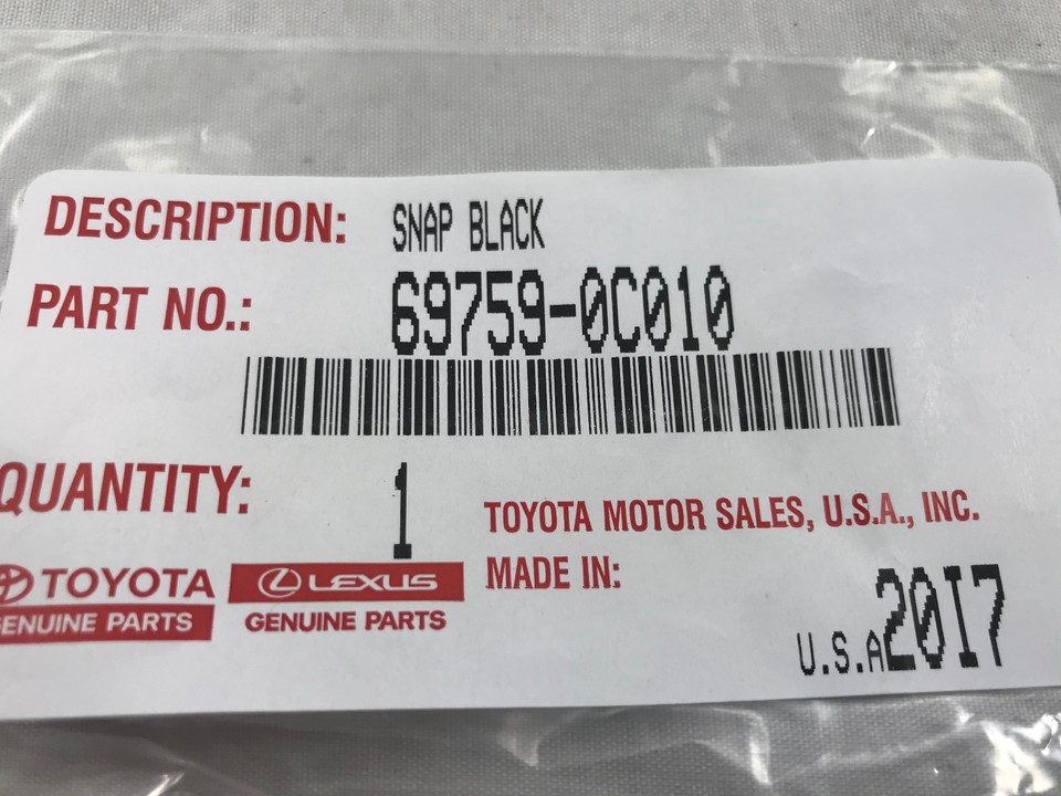 Toyota OEM 2000-2013 Tundra Hood Safety Catch Snap 69759-0C010 Factory ...