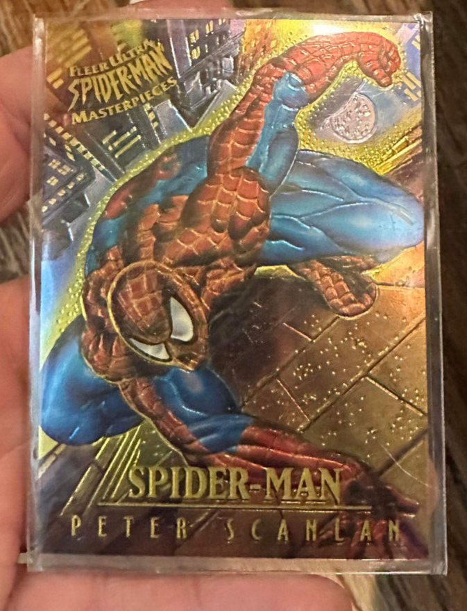 1995 Spiderman Fleer Ultra Masterpieces Spider-Man Insert Chase Card #6 ...