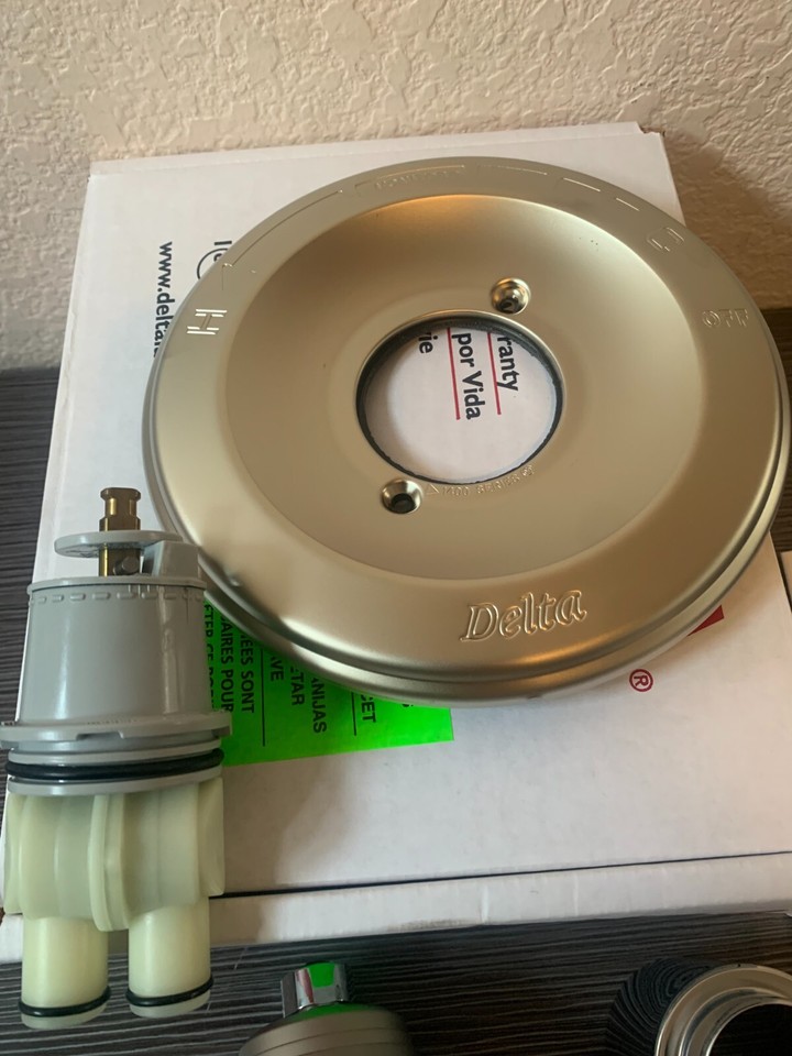 Delta Monitor 1400 Nickel Shower Trim Kit W/Cartridge T14230-NCLHP (See ...