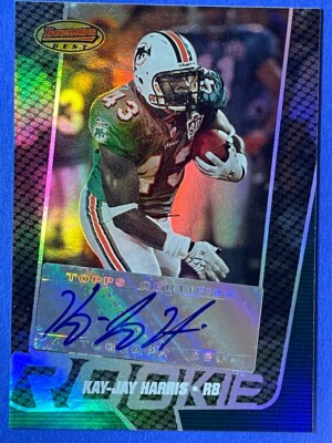 2005 Bowman's Best Kay-Jay Harris RC Autograph /999 Miami Dolphins | eBay