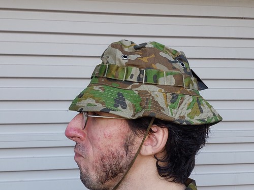 AMCU AMC AUSTRALIAN MULTICAM COMBAT GIGGLE BUSH HAT X-LARGE 62/63cm NEW ...