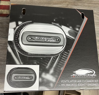 Harley Davidson Gloss Black Screamin Eagle Air Cleaner Kit For M8 ...
