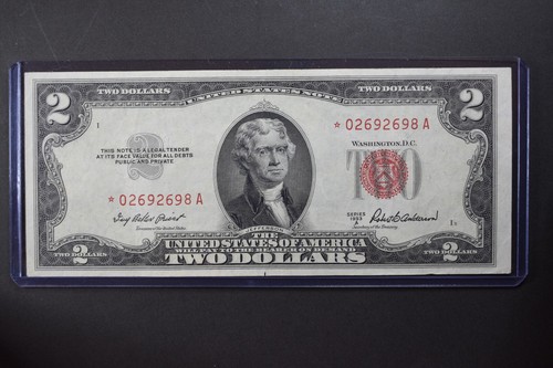 1953 (A) $2 *STAR NOTE* Red Seal Uncirculated ! | eBay