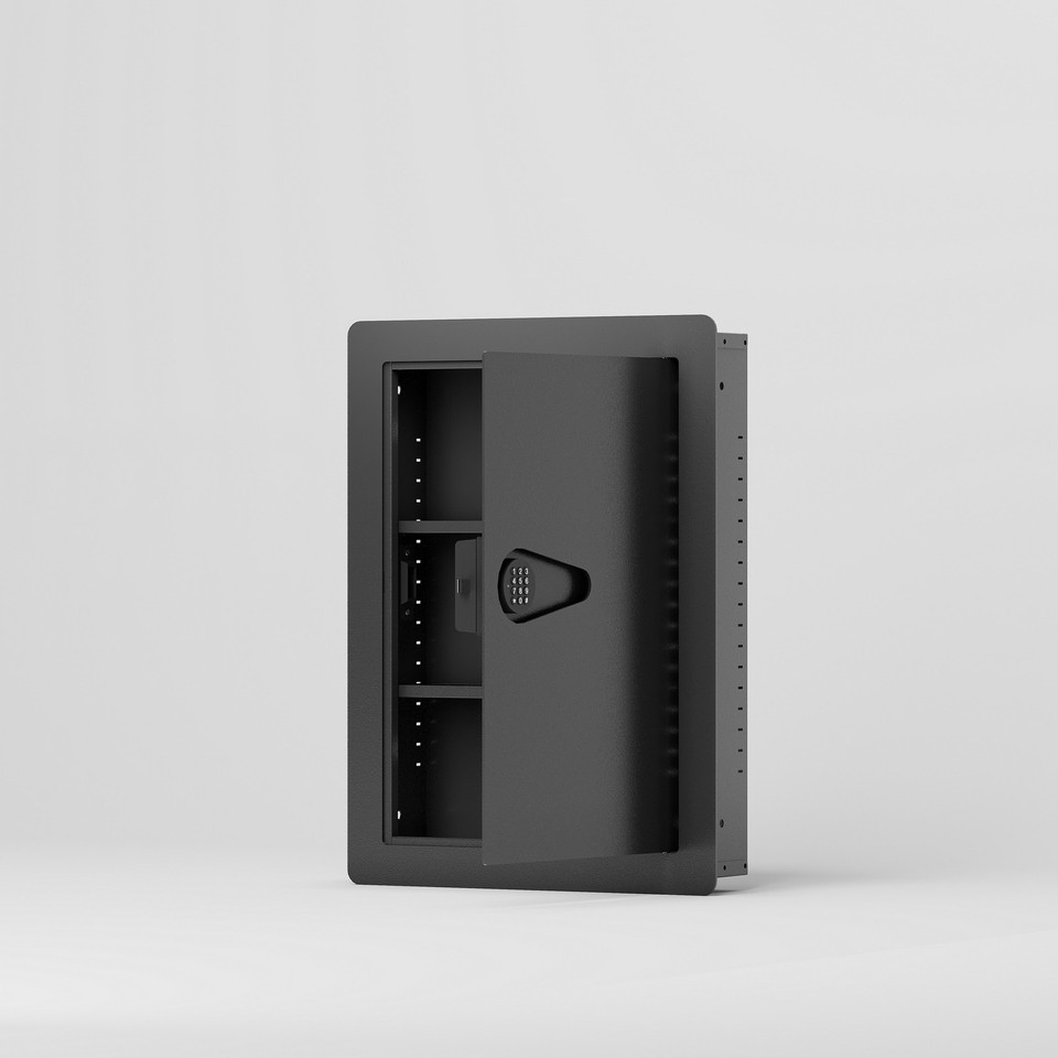Wall Hidden Digital Keypad Flat Safe Box Fireproof Firearm Valuables ...