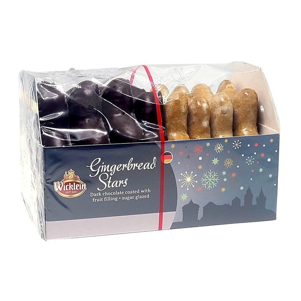 Wicklein Gingerbread Lebkuchen 2 Assorted STARS w Fruit Filled 6.17 Oz ...