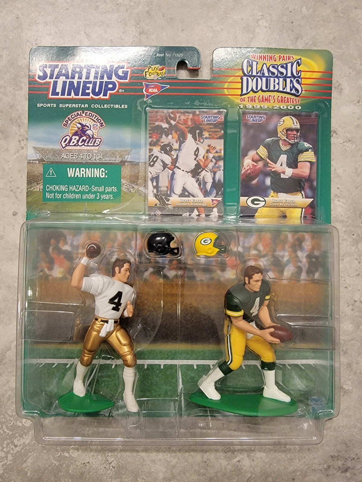 Starting Lineup Classic Doubles Brett Favre Figures 1999 Hasbro ...