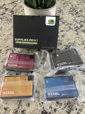JARBO Compatible Ink cartridges Hp 932XL Black 933XL Blue Magenta And ...