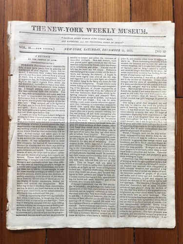 1813 WAR OF 1812 newspaper ANDREW JACKSON & RED STICK INDIANS Battle o ...