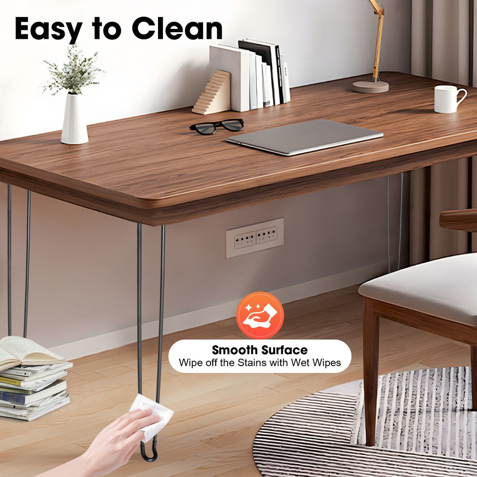 28" 4 Pcs Solid Iron Bar Folding Metal Table Desk Hairpin Legs w/ Screw ...