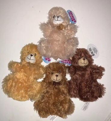 Lot Of 4 Fuzzy Friends Teddy Bears Stuffed Plush 639277870025 | eBay