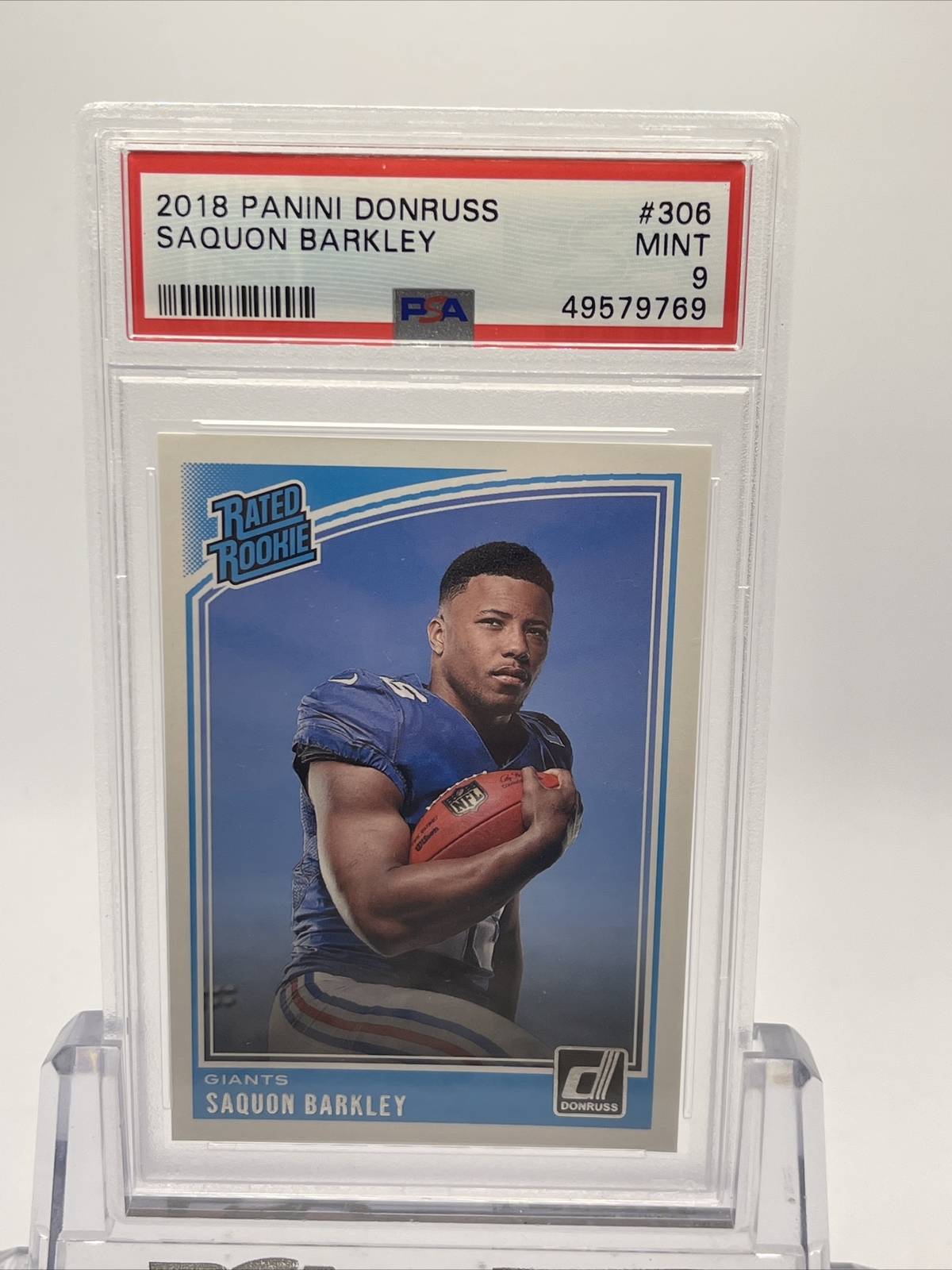2018 Panini Donruss - Rated Rookie #306 Saquon Barkley (RC) for sale ...