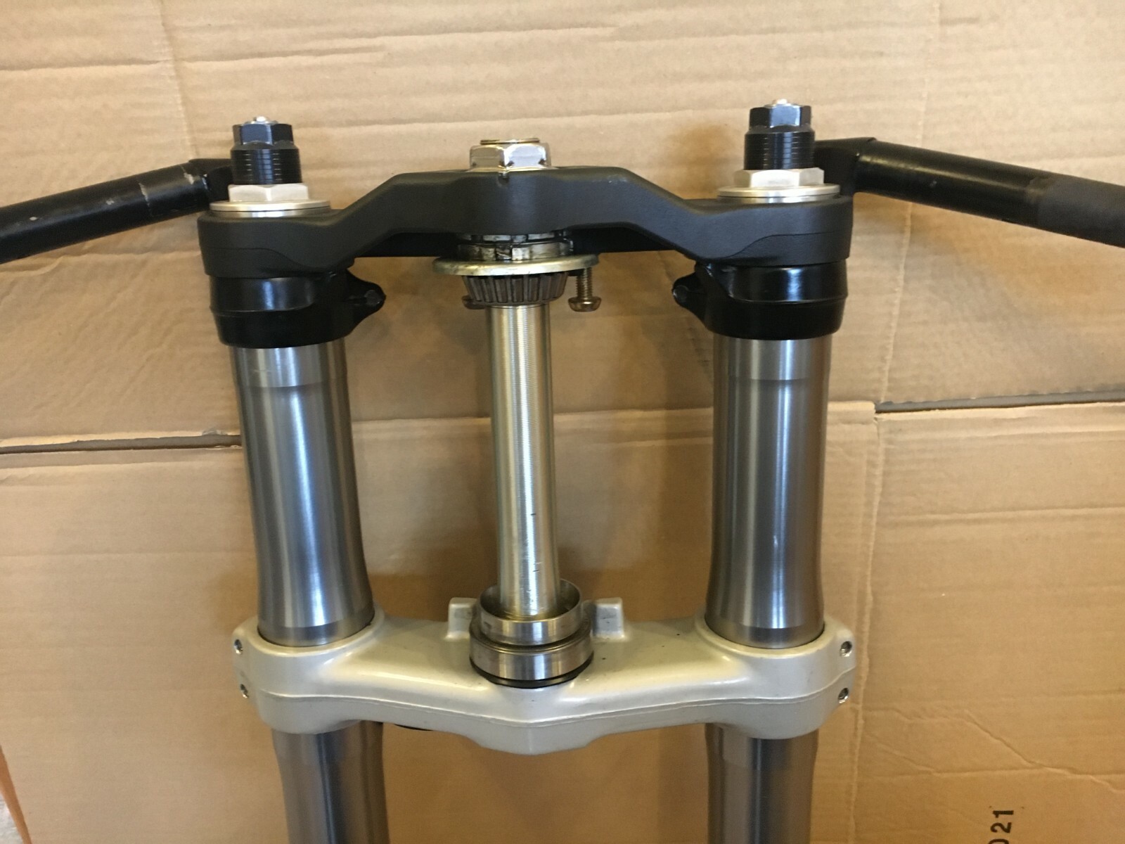 HONDA CBR 929 Front End Forks, Top & Bottom Yokes, Wheel spindle, Clip ...