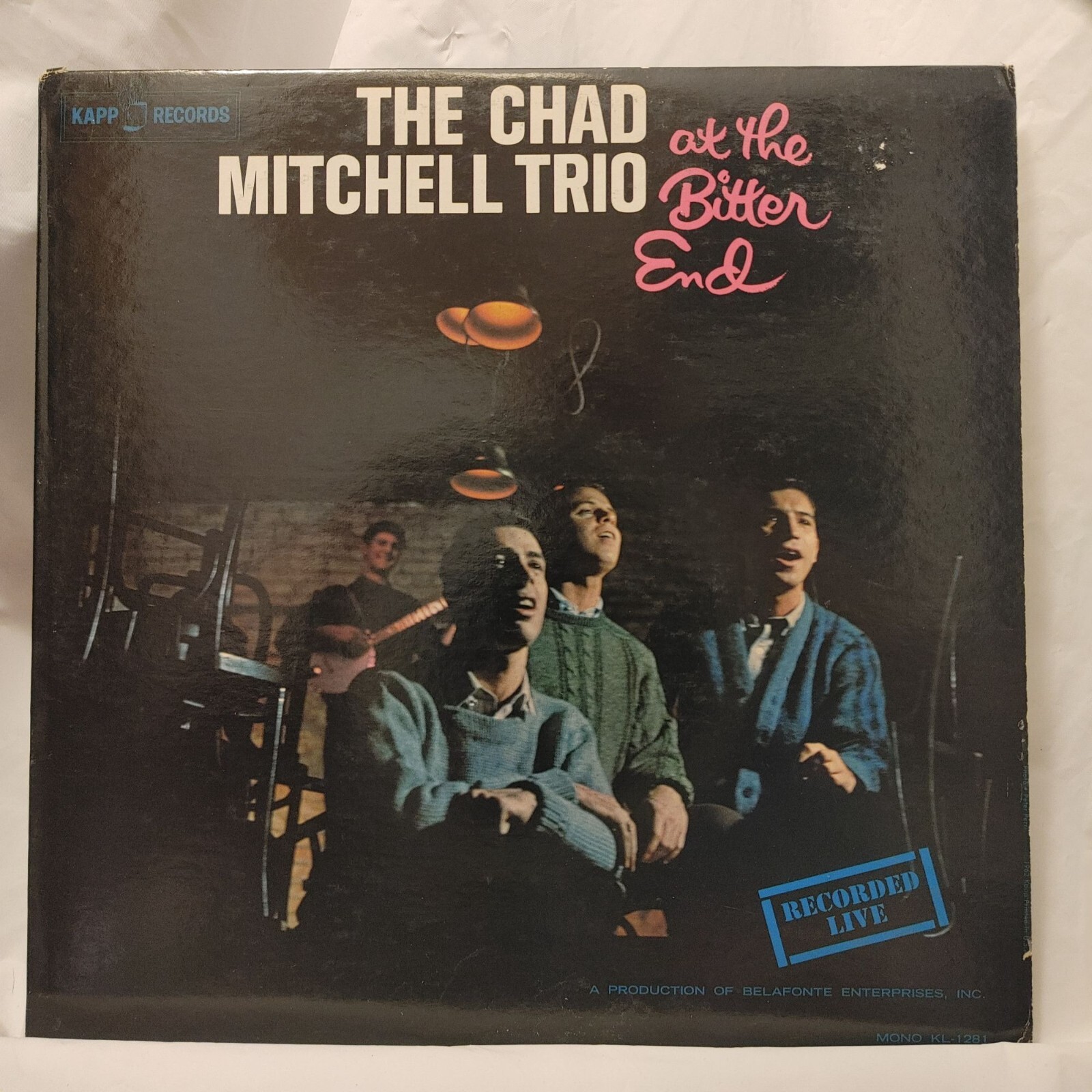 Vintage LP Vinyl Record The Chad Mitchell Trio At The Bitter End [KL ...