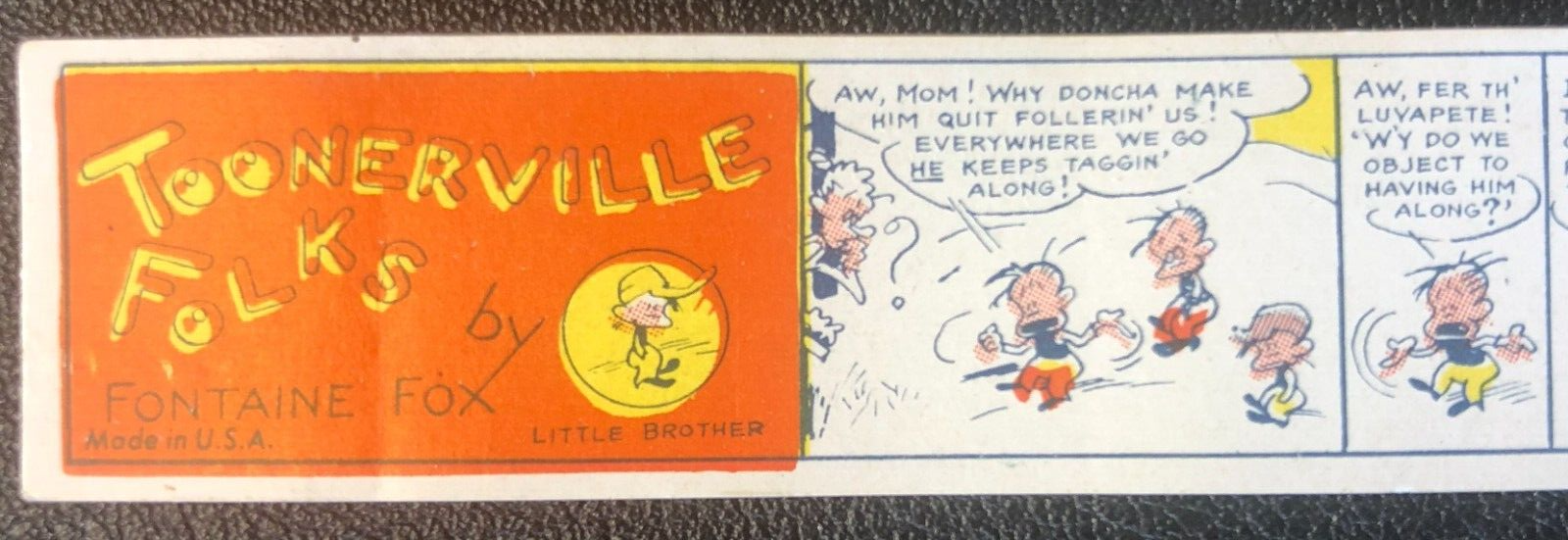 Toonerville Folks Mini Comic Strips Ink Art VINTAGE Circa 1950s Vending ...