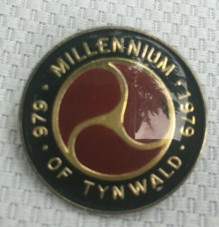 Vintage 1979 Millennium Of Tynwald 979 Lapel Pin Gold Tone Enamel ...