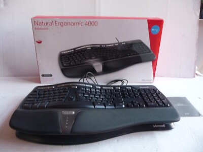 Microsoft Natural Ergonomic 4000 Keyboard New Open Box Model 1048 ...