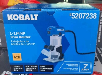 KOBALT 1-1/4HP Trim Router, Variable Speed K7TR-03 | eBay