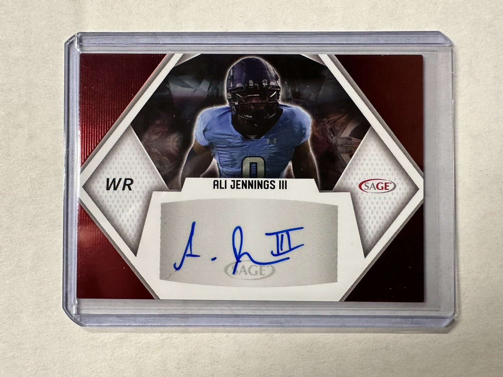 Ali Jennings III RC 2023 SAGE HIT Autographs RED #AAJIII WR | eBay
