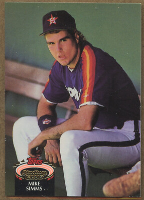 1992 Topps Stadium Club #262 Mike Simms Houston Astros | eBay