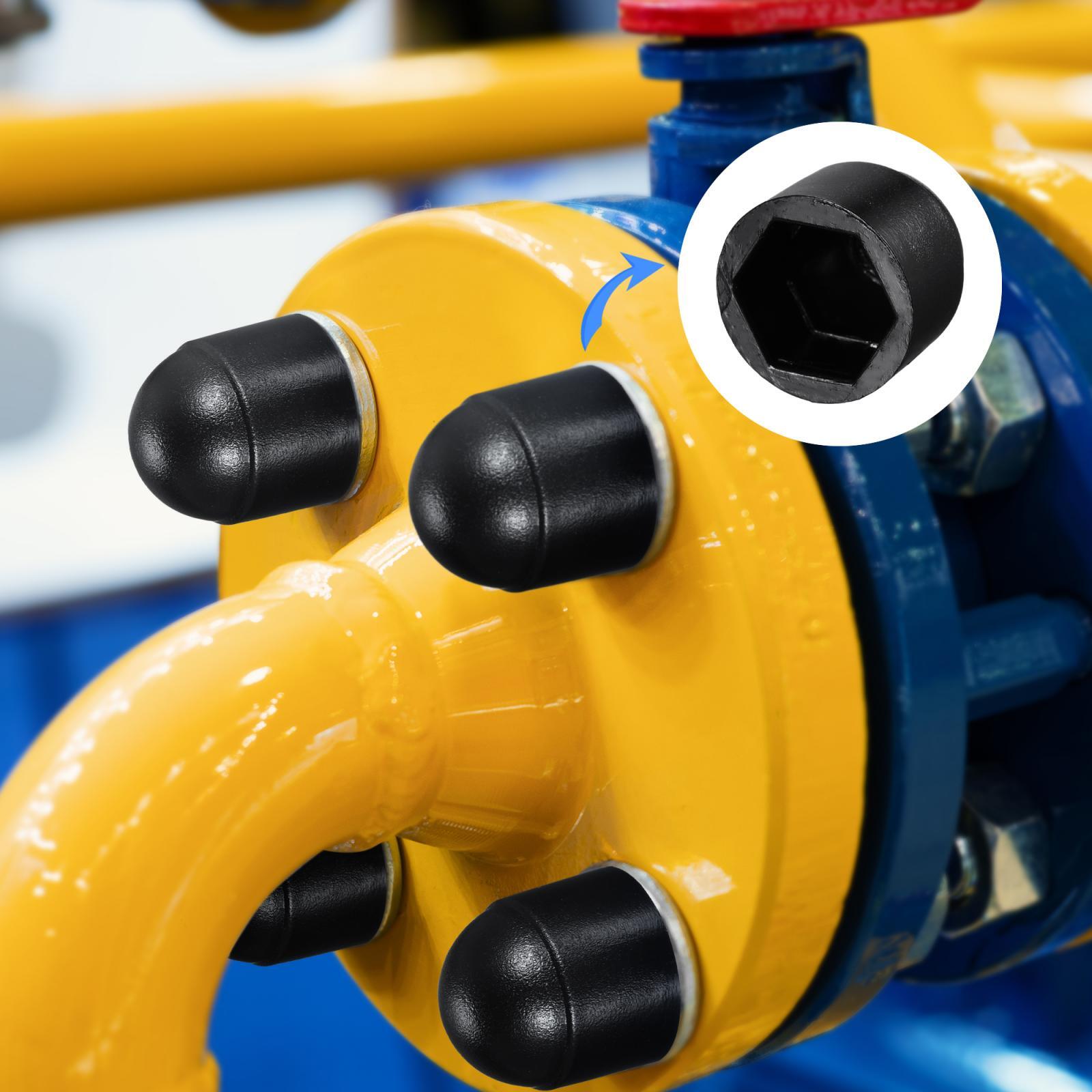 50 Stück Schutzkappen für Muttern M6 / 10mm Sechskantschrauben ...