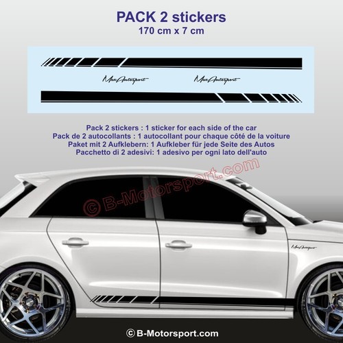 Autocollant RACING pour bas de caisse AUDI A1 sticker sport tuning 993 ...