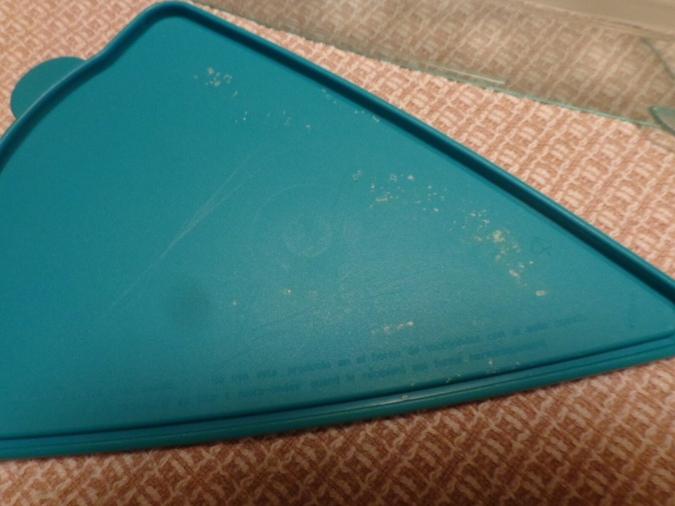 Tupperware Pizza Slice Shape Storage Container #4106A-2 Used Condition ...