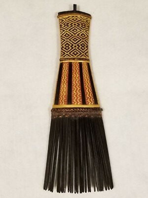 Antique Solomon Tribal Island Hair Head Comb Pacific Islands | eBay