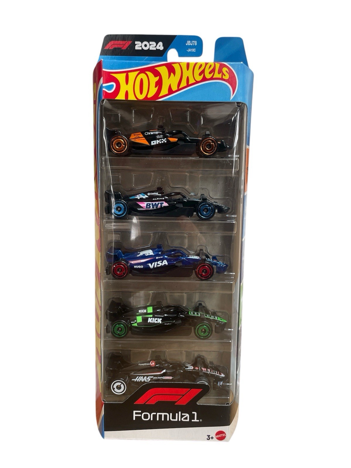 Hot Wheels Formula 1 With 5-Pack (JGF58) — 1 64 Die-Cast F1 Race Team ...
