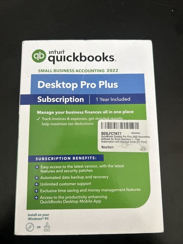 INTUIT QUICKBOOKS DESKTOP PRO PLUS 2022 FULL DVD For WINDOWS | eBay