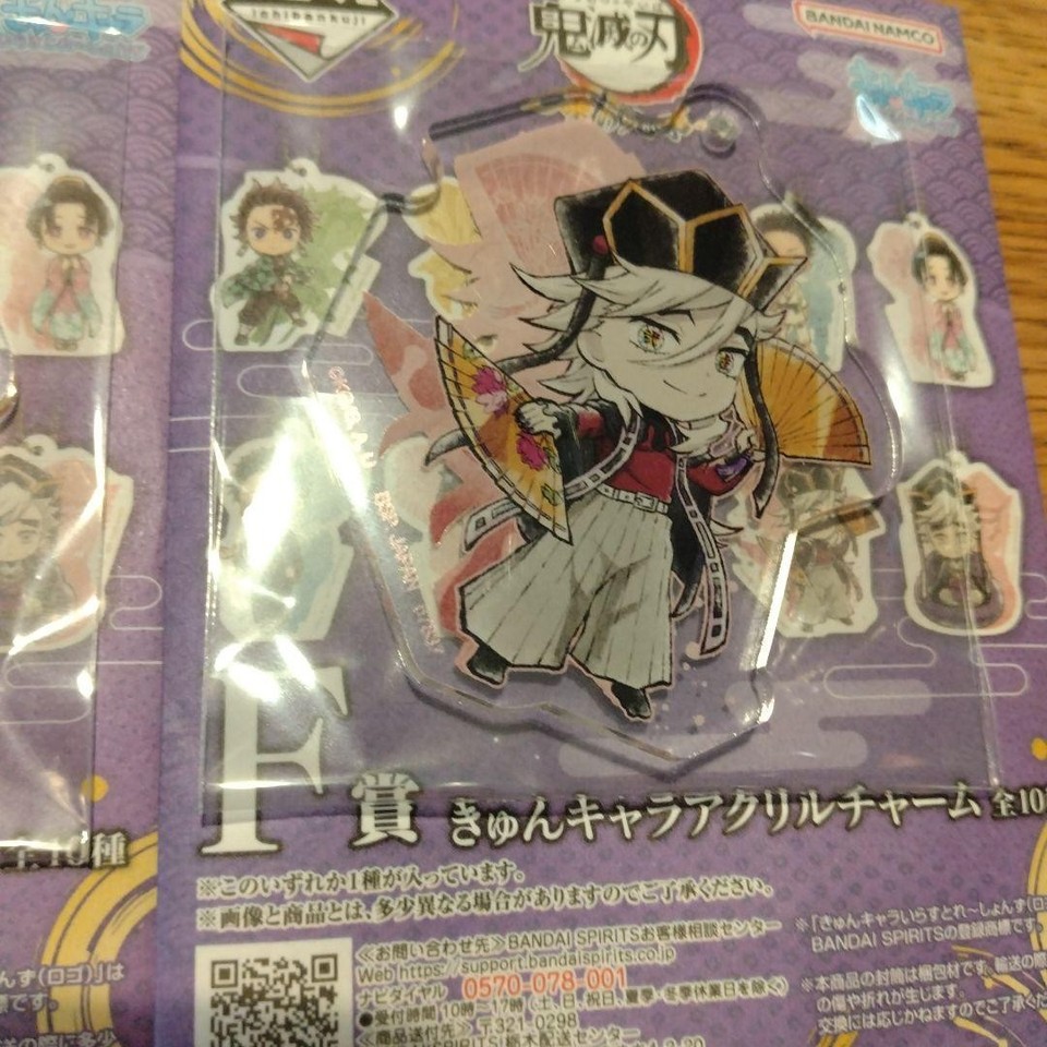 Demon Slayer Kimetsu no Yaiba F Prize Douma 2pcs Set Acrylic Charm | eBay