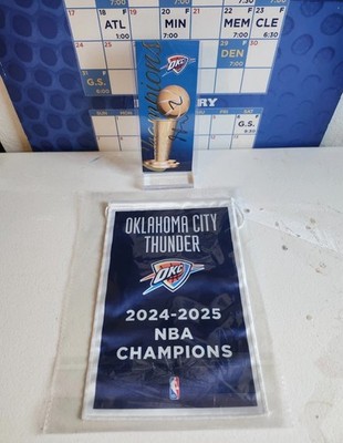 OKC Thunder 2025 Championship Banner Flag / Brand New Arena Exclusive ...