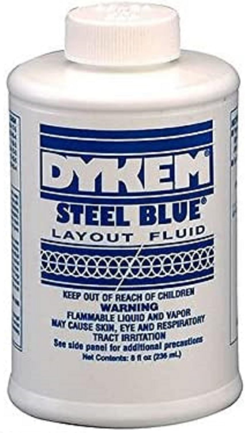 Layout Fluid Blue 8oz Can Machinist Metal Marking Dye Brush In Cap | eBay