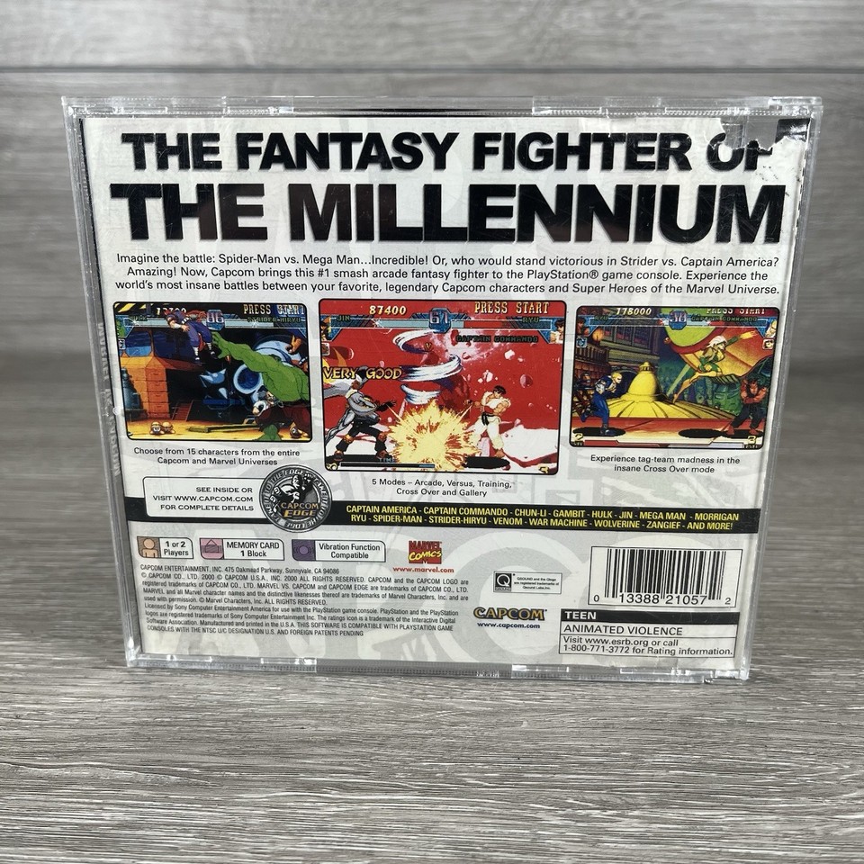 Marvel vs. Capcom: Clash of Super Heroes (PlayStation 1 / PS1) Disk ...