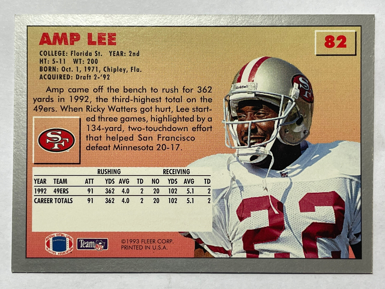 1993 Fleer - #82 Amp Lee for sale online | eBay