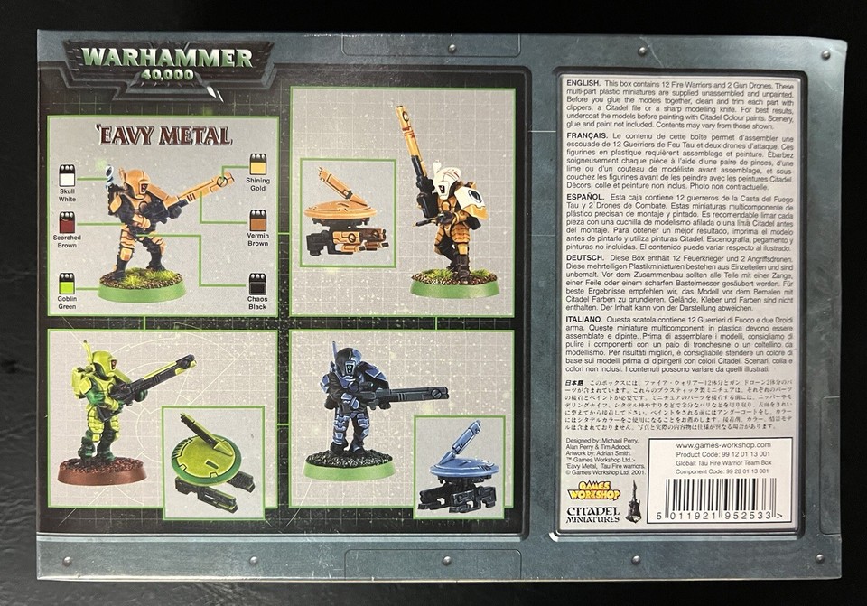 Warhammer 40K Tau Fire Warrior Team (2001) Sealed NIB OOP Games ...