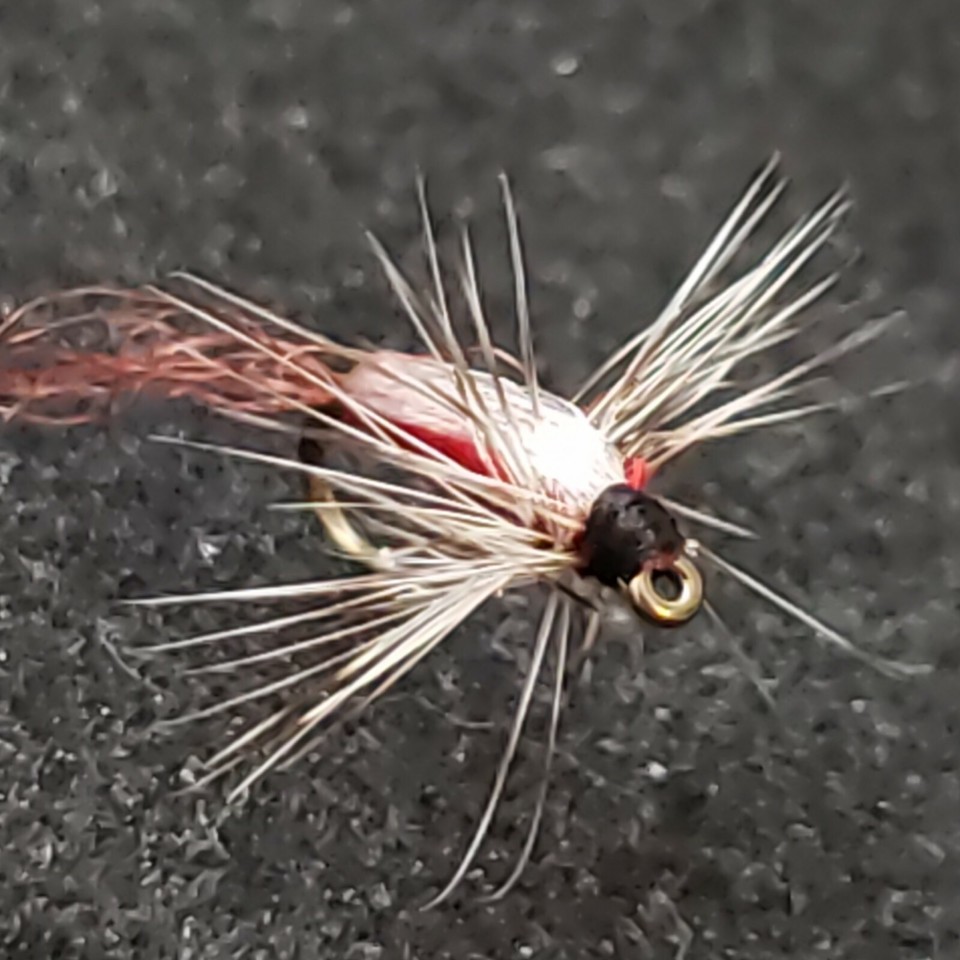 TROUT DRY FLY MIDGE RED # 18 CUSTOM TIED FRONTIER FLY COMPANY | eBay