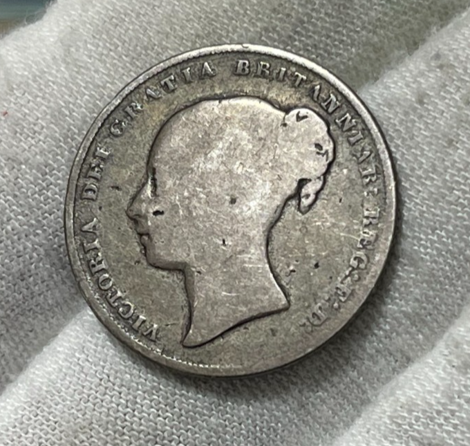 1856 Great Britain One Shilling Silver Coin | eBay