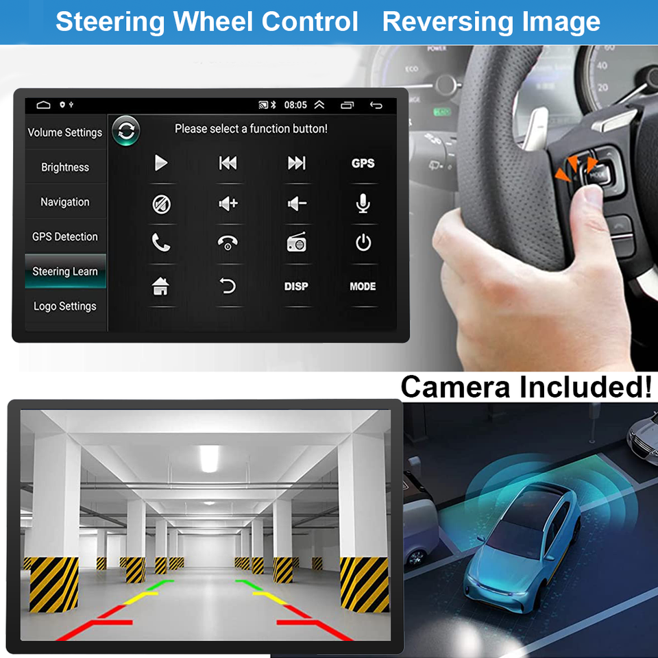 For TOYOTA CAMRY 2007-11 Android13 CarPlay 9'' Car EQ Stereo Radio GPS ...