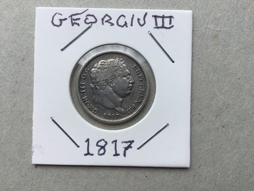 George 111 Silver Shilling 1817 S3790.Excellent High Grade Example ...