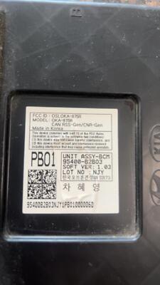 17 18 19 KIA SOUL Chassis Brain Box BCM 95400-B2B03 | eBay